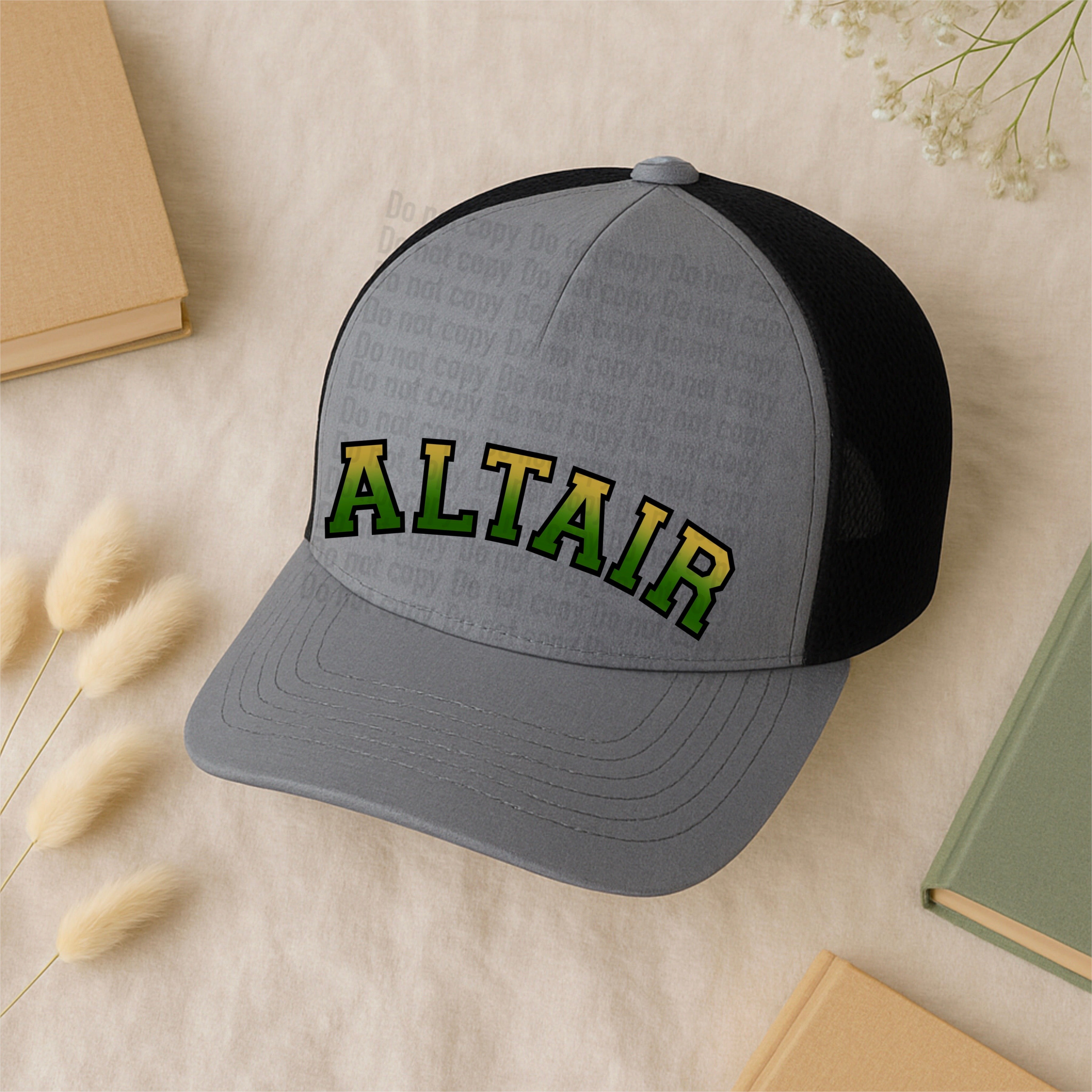 Altair Letterman Trucker Hat (officially licensed) – Karma Lies Designs