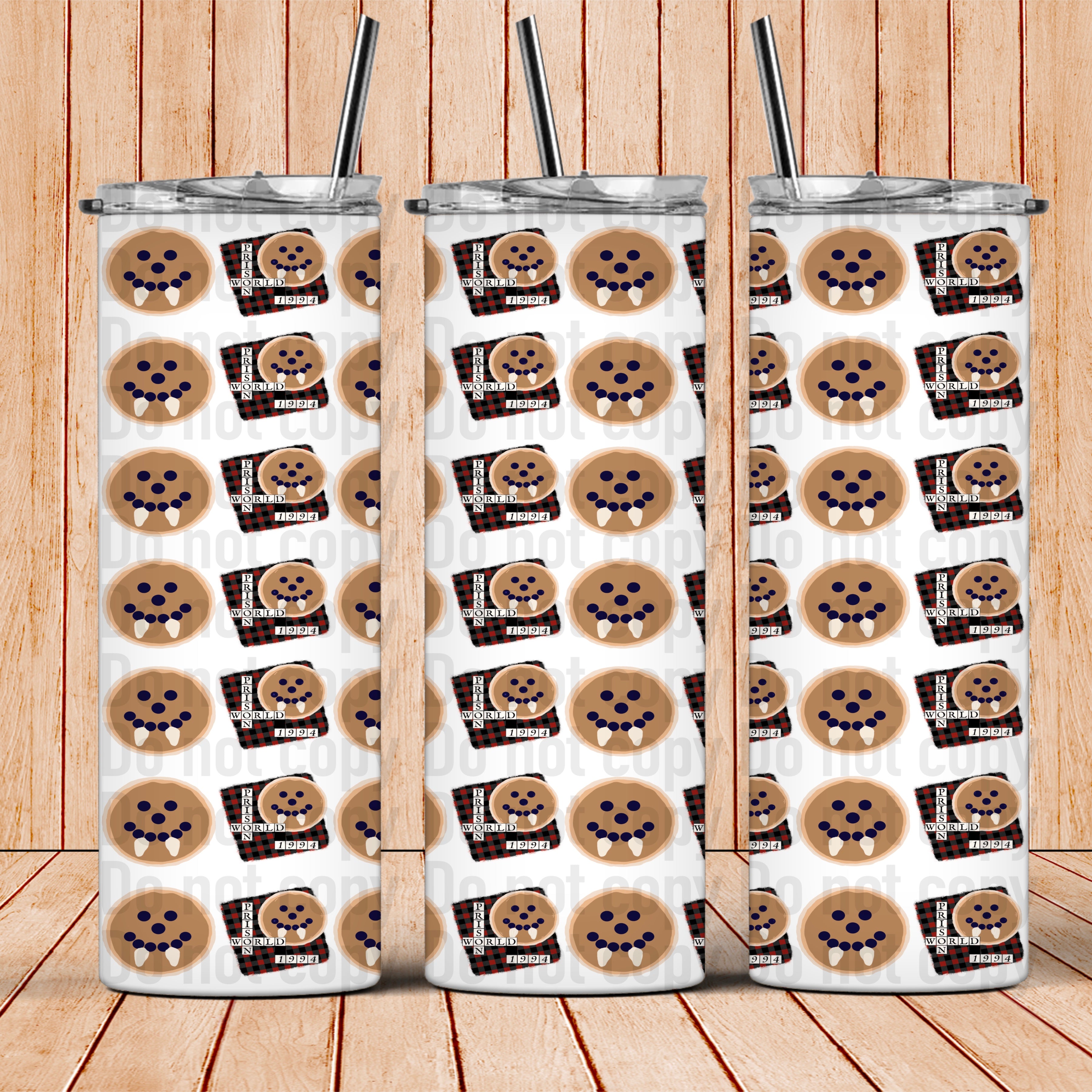 Pancake Prison World 1994 20oz Skinny Tumbler ©️ – Karma Lies Designs